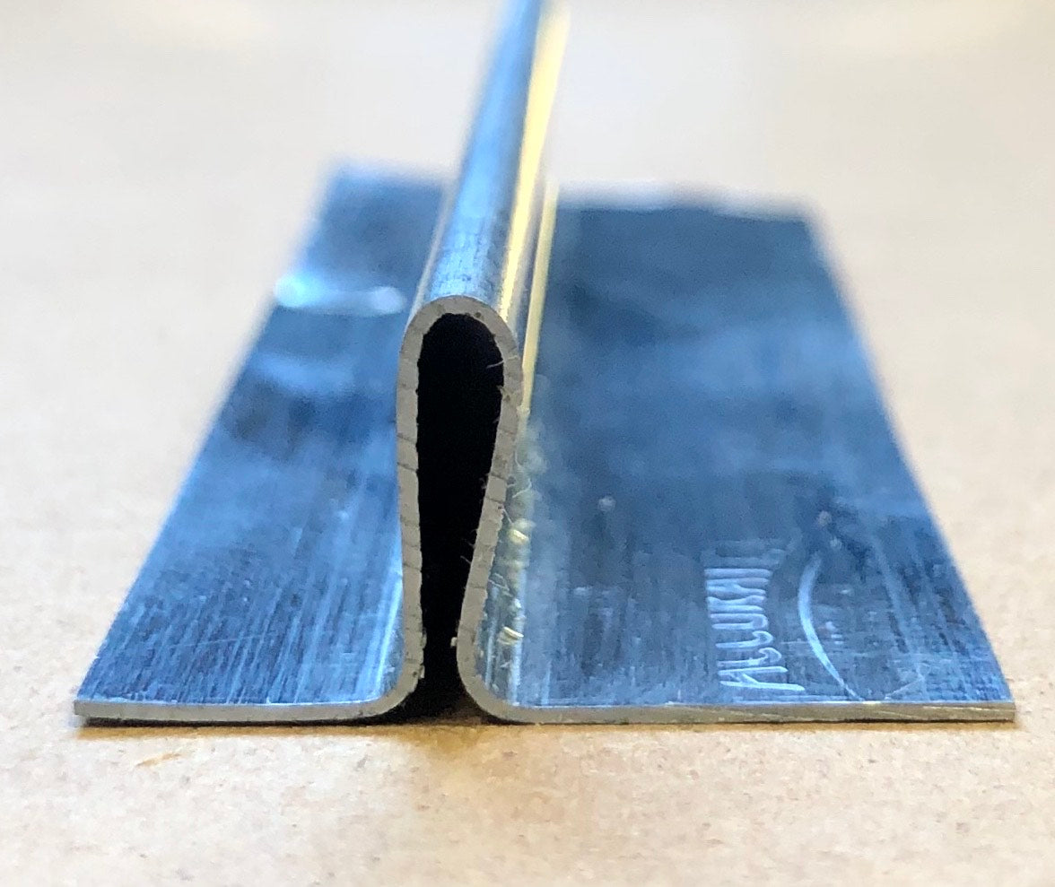 1 - PLAIN BASE 7/8” Interlocking Metal Weather Strip